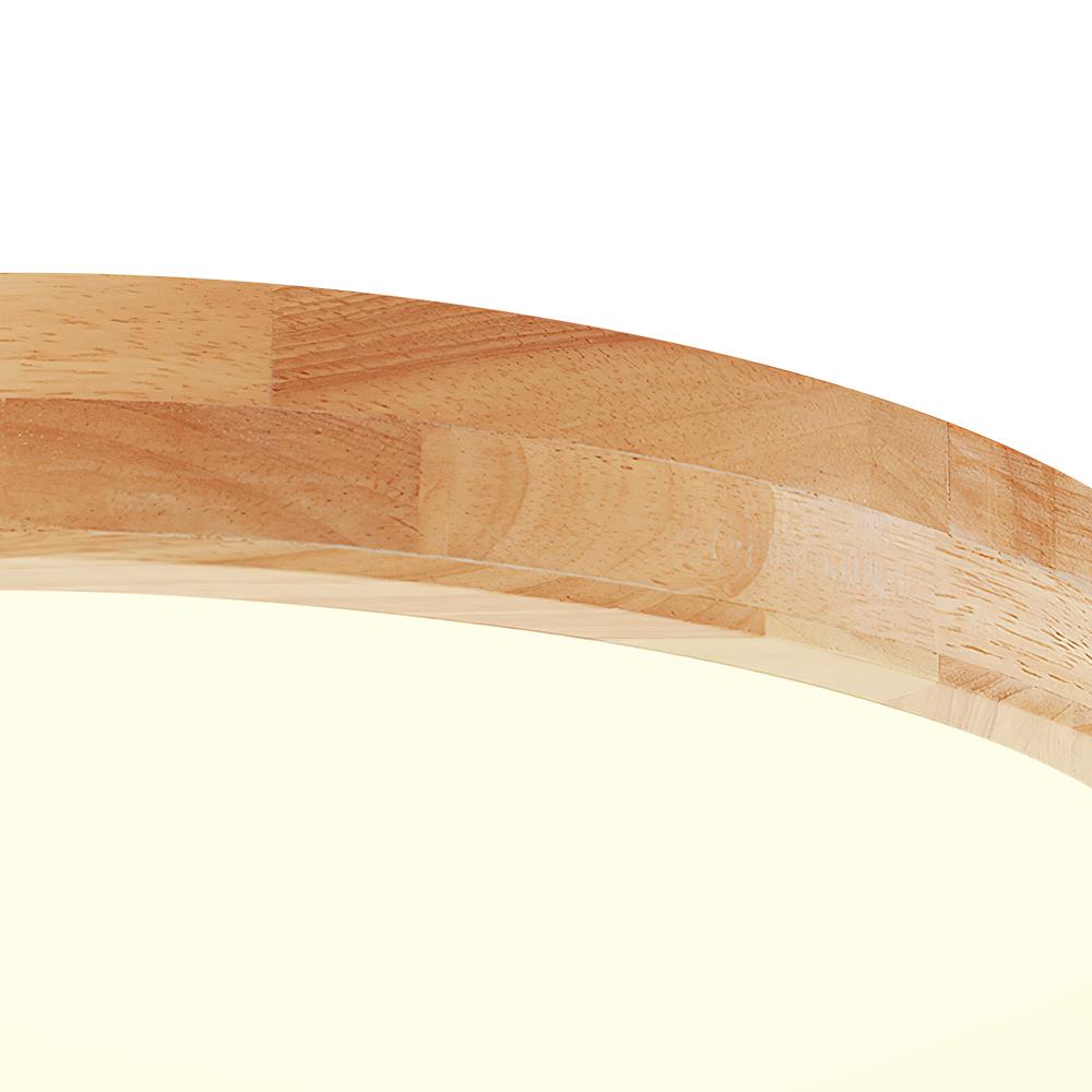 Farmhouse Wooden Round LED Ceiling Light