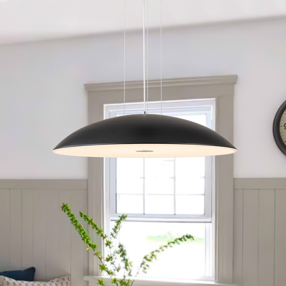 Modern Dimmable LED Wide Dome Pendant Light